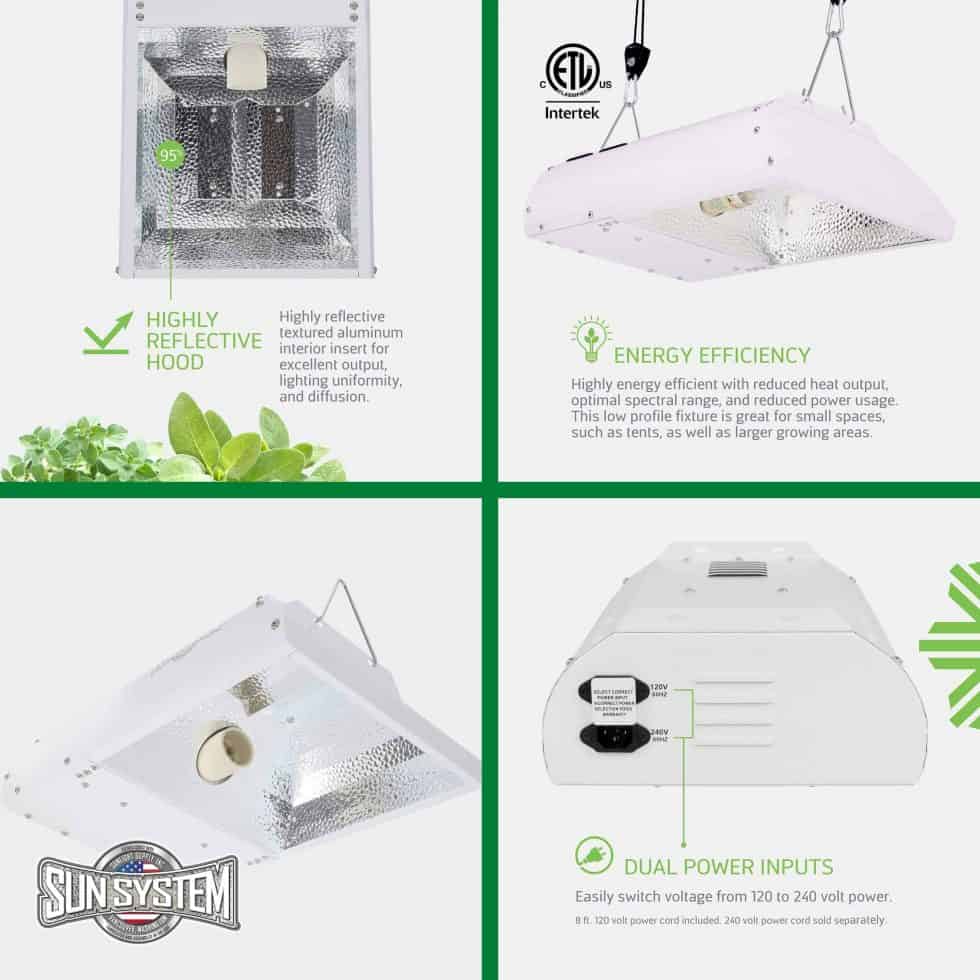 A Review of Sun System Grow Lights with HPS Bulbs by Fertilizer for ...